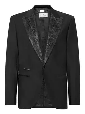 Philipp Plein Rhinestone-embellished Blazer - Black