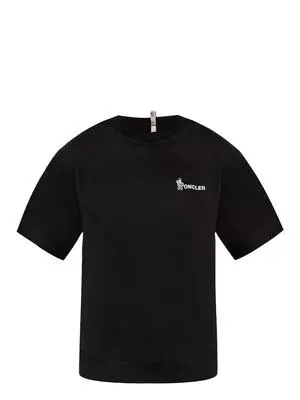 Moncler Logo Print T-shirt - Black