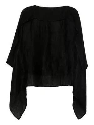 Henrik Vibskov Uncut Silk Blouse - Black