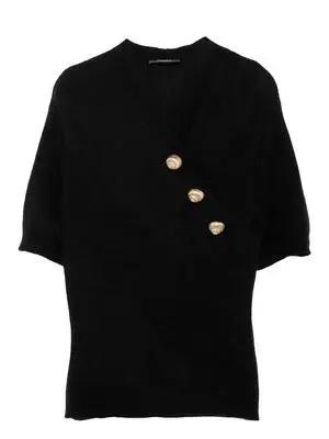 BALMAIN Balmain Embossed Button Top