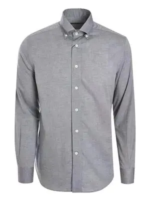 Corneliani Buttoned Cotton Shirt - Grey