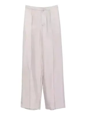 Loulou De Saison Fafila Silk Twill Trousers - Grey