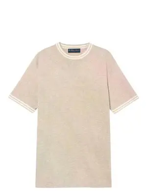 Brooks Brothers Organic Cotton-linen T-shirt - Neutrals
