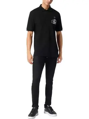 Philipp Plein Racing Club Polo Shirt - Black
