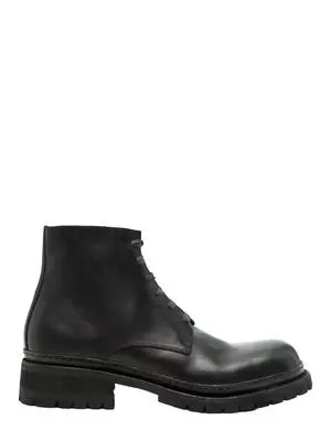 A DICIANNOVEVENTITRE A Diciannoveventitre Leather Lace-Up Boots