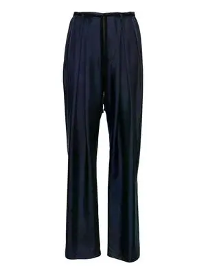 Barena Venezia Silk Satin Finish Trousers - Blue