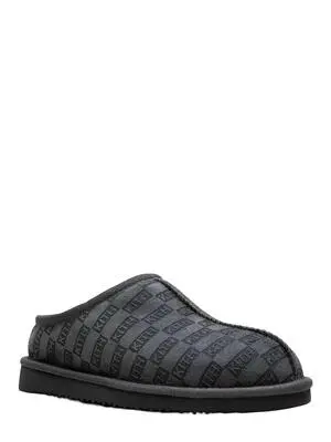 Kith Monogram Shearling Lined Slip-on Slippers - Green