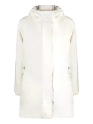 Woolrich Reversible Hooded Coat - Neutrals