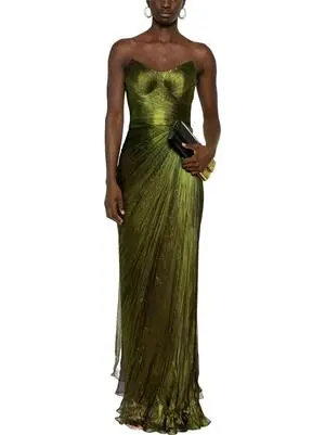 IRIS SERBAN Leila Maxi Dress - Green