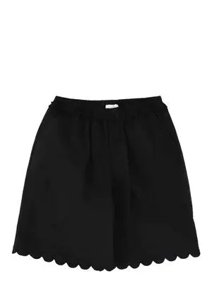 THE GARMENT The Garment Poplin Shorts With Scallop Edge