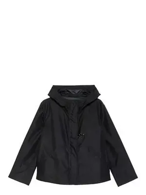 FAY Hooded Jacket With Press-stud Fastening - Blue