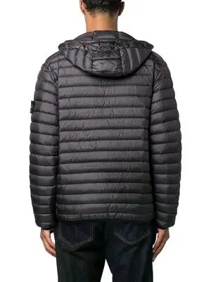 Stone Island Quilted Down Jacket - Black