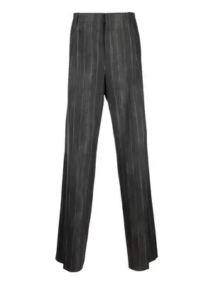 Versace Striped Tailored Trousers - Grey