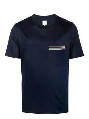 Paul Smith Pocket Cotton T-shirt - Blue