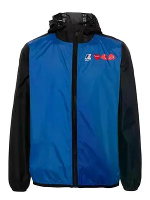 Play Comme Des Garcon X K-way Claude Hooded Jacket - Blue