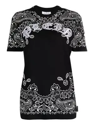 PHILIPP PLEIN Philipp Plein Paisley Print T-Shirt