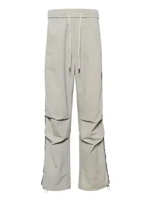 GROUND ZERO Ground Zero Logo Print Straight-Leg Trousers