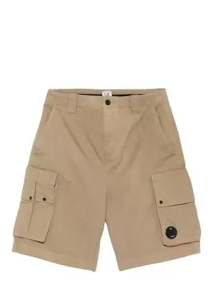 C.P. COMPANY Cargo Shorts With Lens Detail - Neutrals
