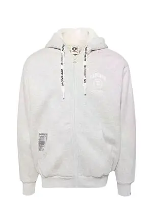 AAPE BY *A BATHING APE Logo-patch Hooded Jacket - Grey