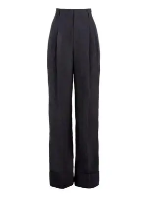 Zeus+dione High-waisted Wide-leg Trousers - Black