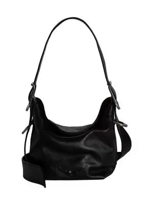 Zadig&Voltaire Baby Jane Leather Shoulder Bag - Black