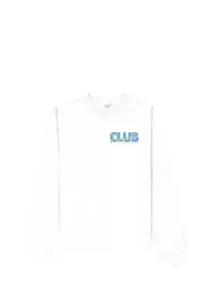 SPORTY & RICH Agassi Crewneck Sweatshirt - White