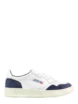 AUTRY Medalist Lace-up Leather Sneakers - White