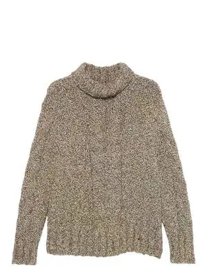 Kiton Marl-knit Roll Neck Sweater - Brown