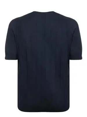 FILIPPO DE LAURENTIIS Ribbed-knit T-shirt - Blue