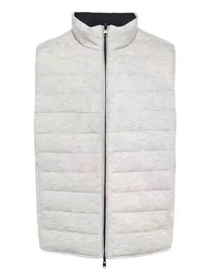 N.peal Reversible Down Gilet - Grey