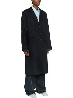 MIU MIU Miu Miu Single-Breasted Pinstripe Coat