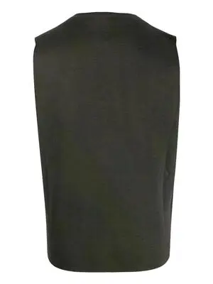 DELL'OGLIO Fine-knit V-neck Vest - Green