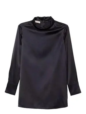 GENTRYPORTOFINO Satin Shirt - Blue