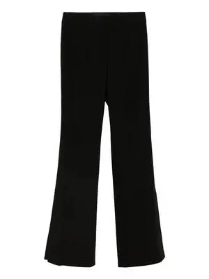 JUUN.J Elasticated Waistband Straight Leg Trousers - Black