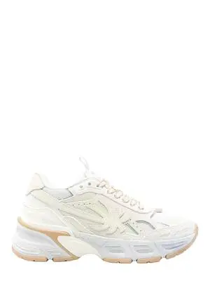 Palm Angels Panelled Leather Trim Sneakers - Neutrals