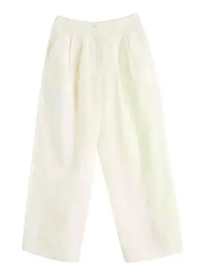 Chinti & Parker Pleated Wide Leg Trousers - Neutrals