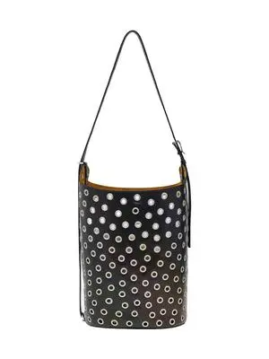 Proenza Schouler Brant Bucket Bag With Eyelet Embellishments - Black