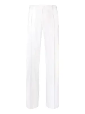 Dolce & Gabbana Tailored Wool Blend Trousers - White