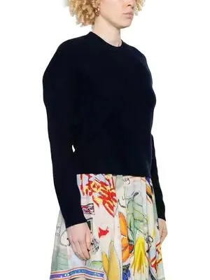 JW Anderson Puff-sleeved Crew Neck Sweater - Blue