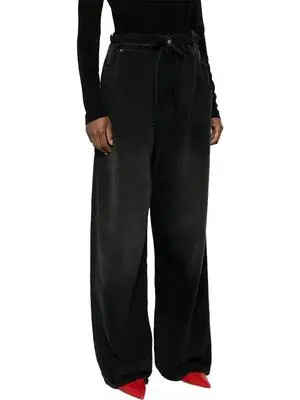 Isabel Marant Étoile ISABEL MARANT Jordy High-Rise Straight Jeans Black