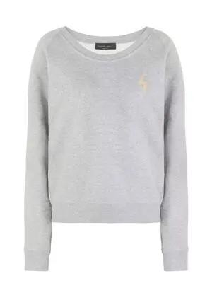 GIUSEPPE ZANOTTI Embroidered Cotton Sweatshirt - Grey