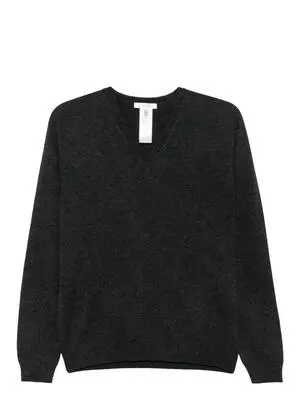 THE ROW Cashmere Mélange V-neck Sweater - Grey