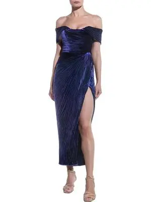 MARIA LUCIA HOHAN Yara Midi Dress - Blue