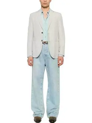 LUIGI BIANCHI MANTOVA Cotton Blazer - Grey