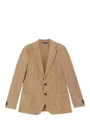 Brooks Brothers Linen Single-breasted Blazer - Brown
