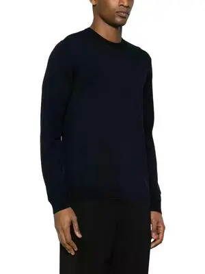 ROBERTO COLLINA Ribbed Cotton Jumper - Blue