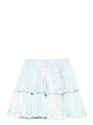 BAMBAH Carpi Tiered Ruffle Skirt - Blue