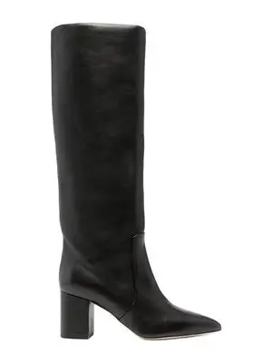 Paris Texas Knee-length Leather Boots - Black