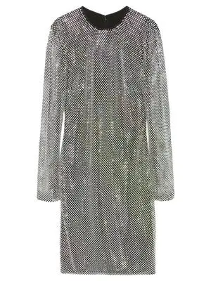 Dolce & Gabbana Crystal-embellished Mini Dress - Silver