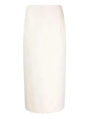 BLANCA VITA Galtonia Pencil Midi Skirt - Neutrals